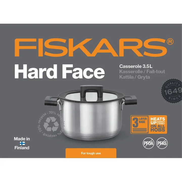 Hard Face Steel 砂锅 （含盖子）来自Fiskars - nordicnest.cn